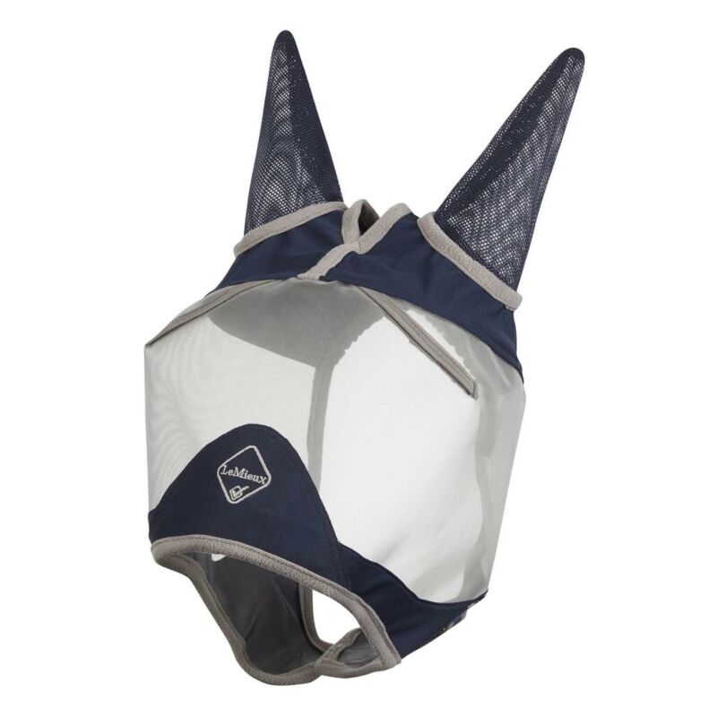 Vliegenkap met oren LeMieux Armour Shield Pro Fly Mask- Half Mask blauw ...